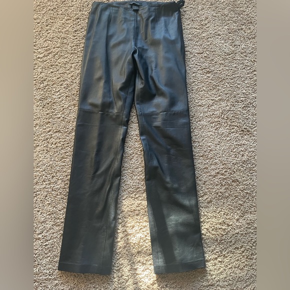 Moda International | Pants & Jumpsuits | Black Bootcut Leather Pants ...